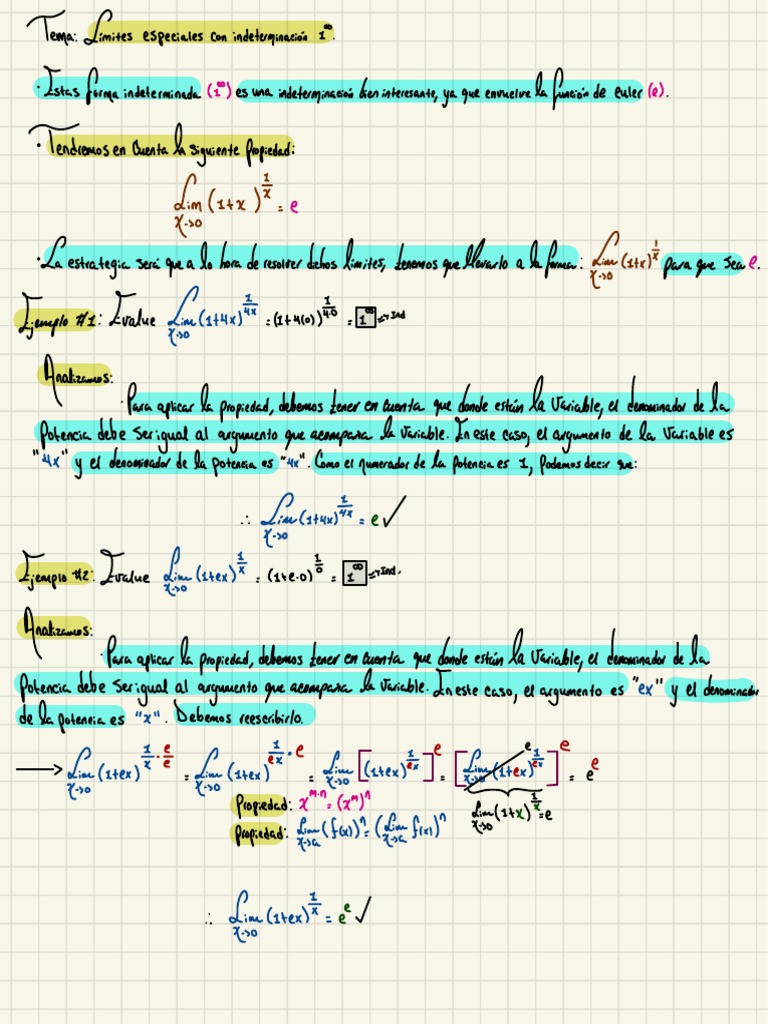 Límites Con Indeterminación 1 (Infinito) | Descargar gratis PDF ...