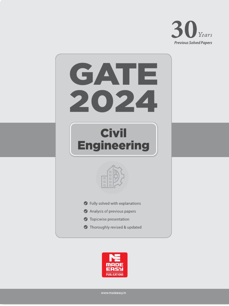 CE GATE Solved Papers - 2024 | PDF CE GATE Solved Papers - 2024 | PDF