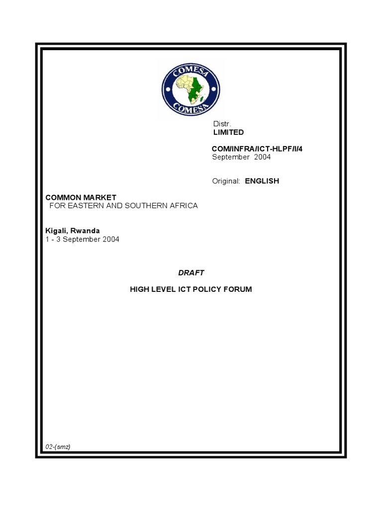 ICT Forum Draft Report 2004 | PDF | Information Technology | E Government