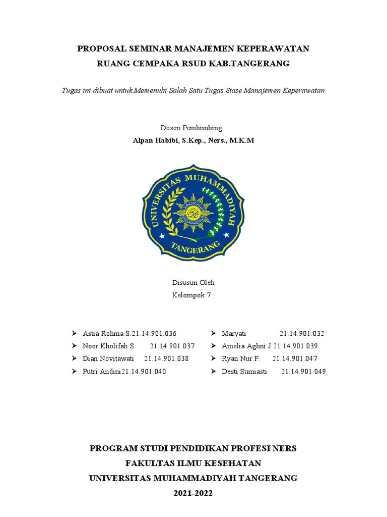 Proposal Seminar R.cempaka (KLMPK 7) | PDF