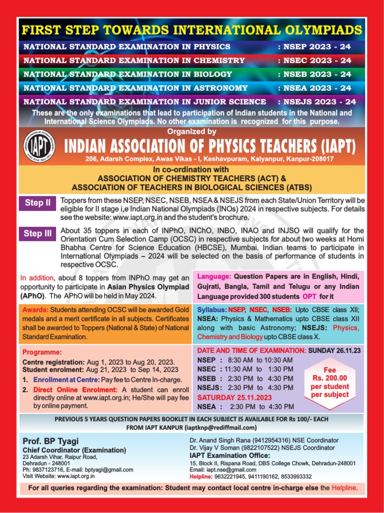 NSE Poster 2023 | PDF | Science Education | Student Assessment And ...