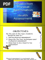 Physical Assessment Techniques Guide | PDF | Physical Examination | Senses
