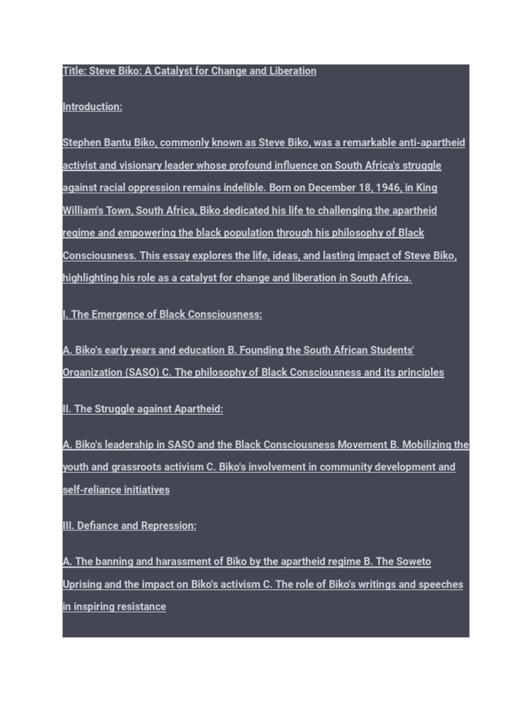 Steve Biko | PDF