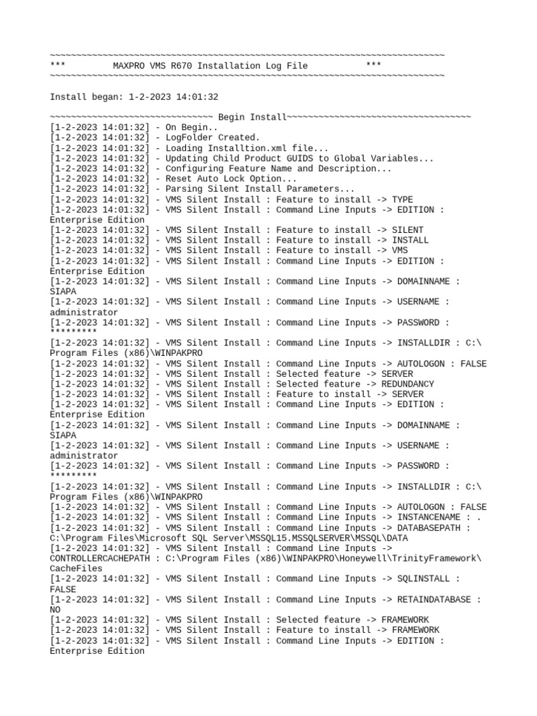 Install Log File | PDF | Windows Registry | Microsoft Sql Server