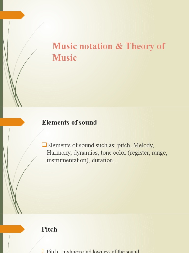 Music Notation & Theory of Music - Students | PDF | Tempo | Scale (Music)