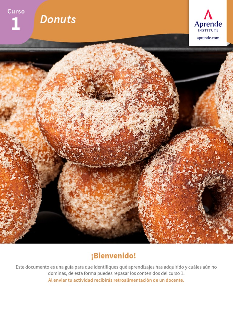 Actividad - Practica - Curso - 1 PRACTICA DONUTS | PDF | Panes | Rosquilla