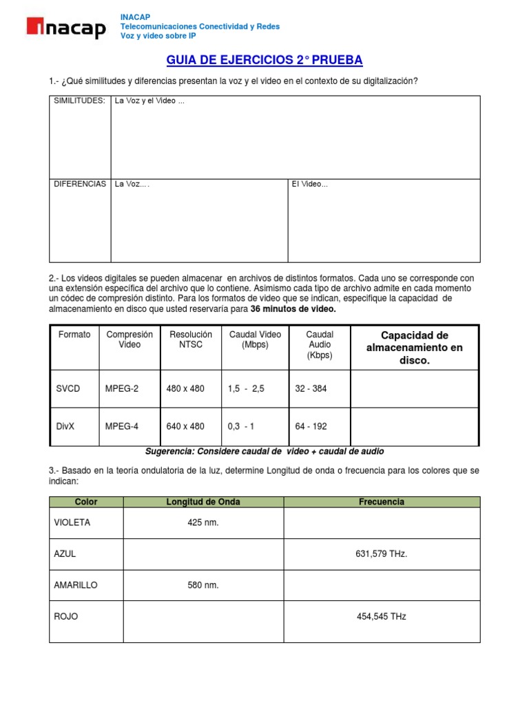 Guia segunda prueba O2022 | PDF | Vídeo | Televisión