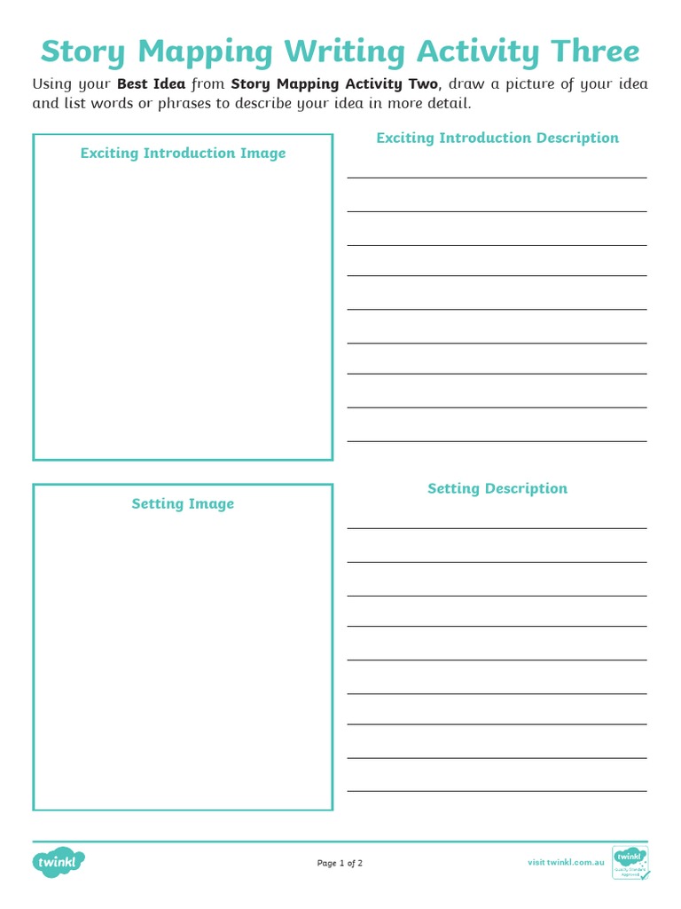 Story Mapping Writing Activity Three | PDF