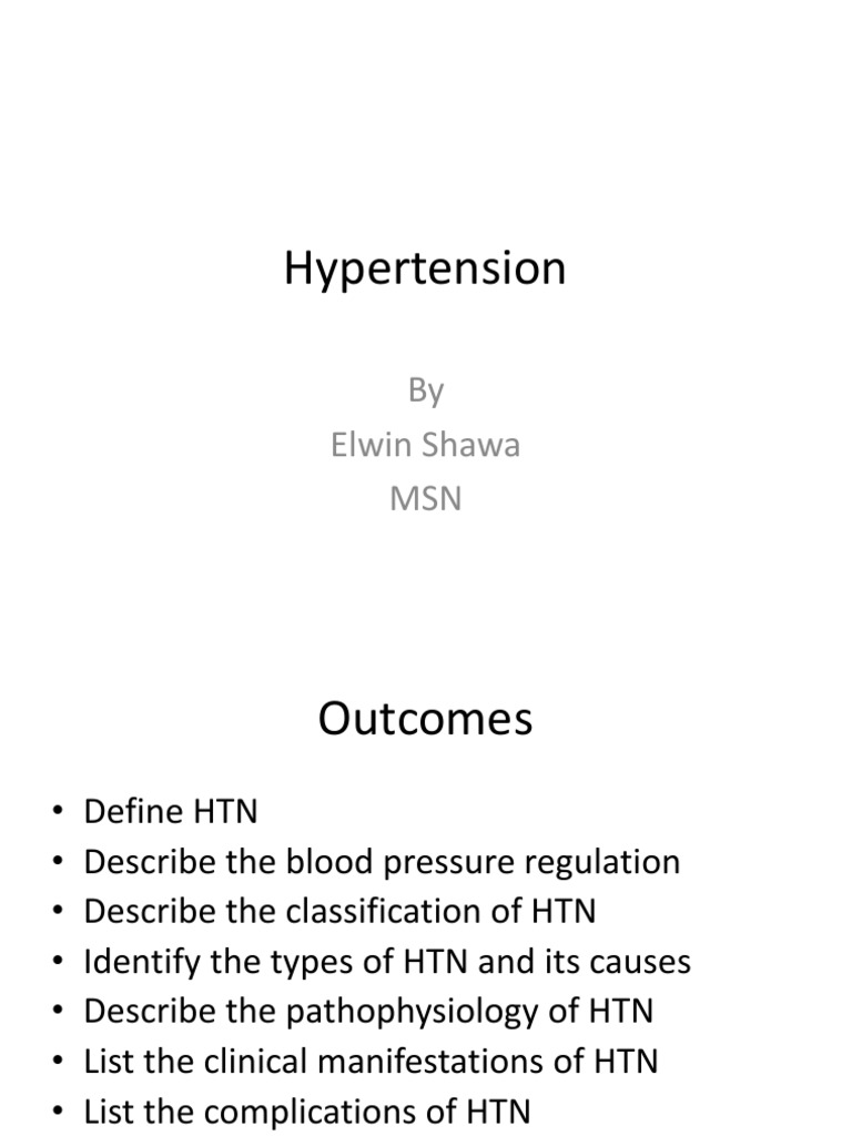 Hypertension HTN | PDF | Hypertension | Blood Pressure