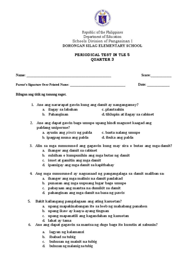 Q2 Epp5 Periodic | PDF