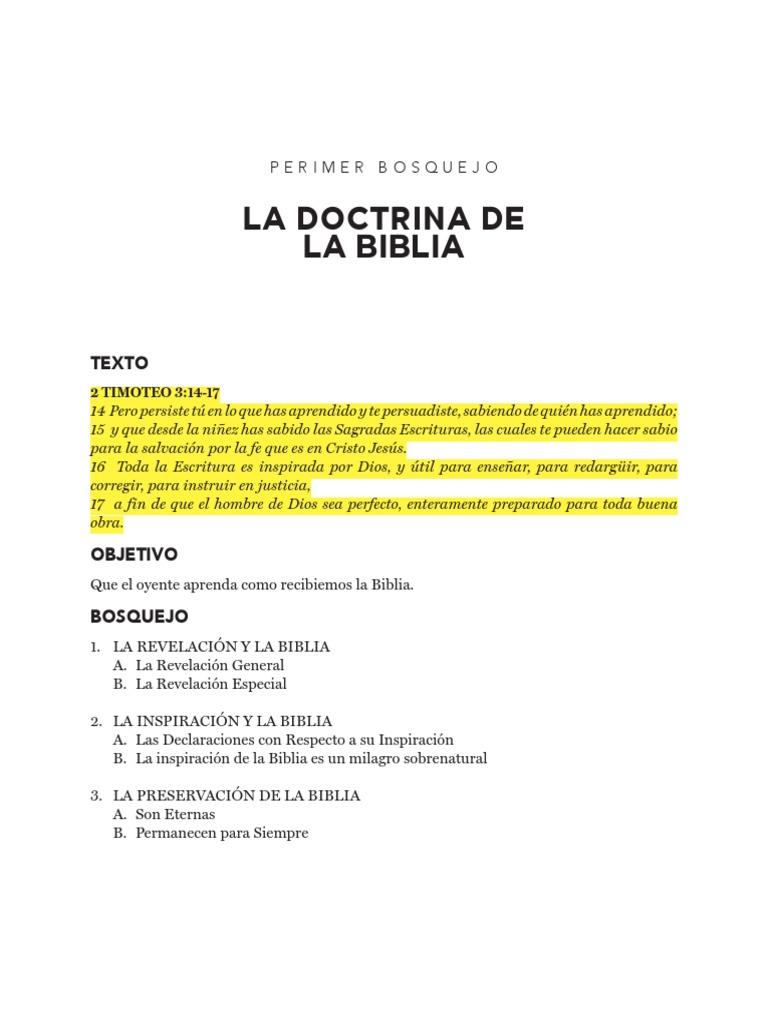 La Doctrina de La Biblia MAESTRO | PDF | Biblia | Dios
