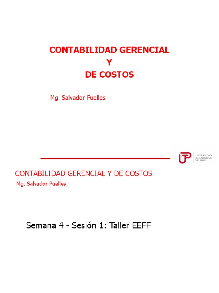 S04.s1 - Taller EEFF | PDF | Contabilidad | Estado de resultados