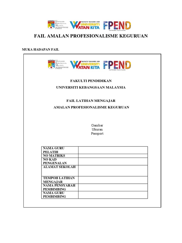 Contoh Fail Latihan Mengajar 1 | PDF