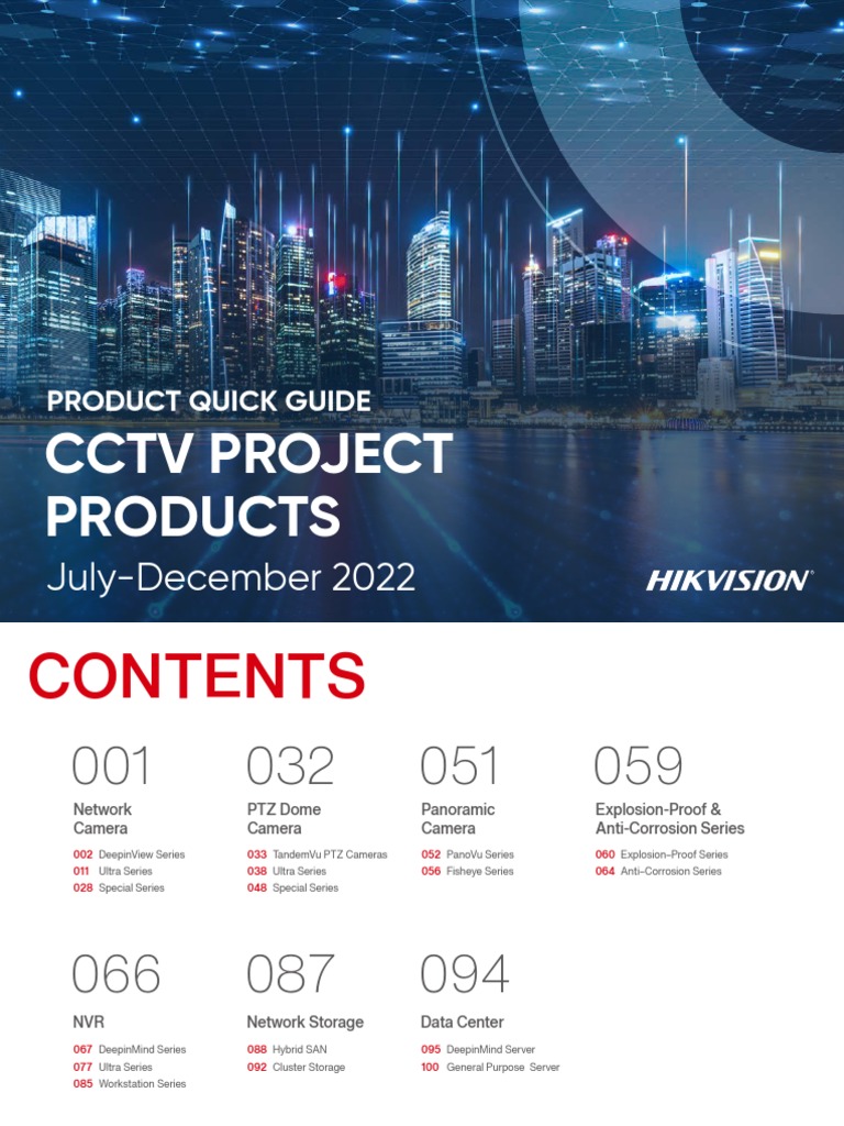 Product Quick Guide July-December 2022 - CCTV Project Products ...