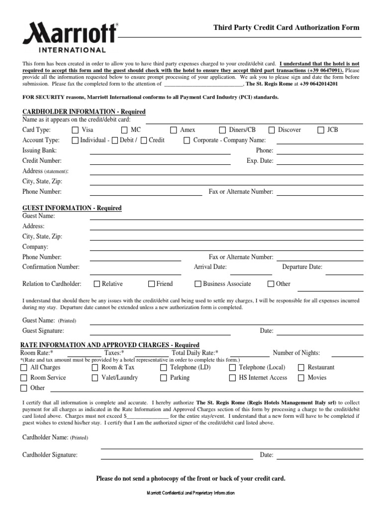 Credit Card Authorization Form | PDF | Credit Card | Debit Card