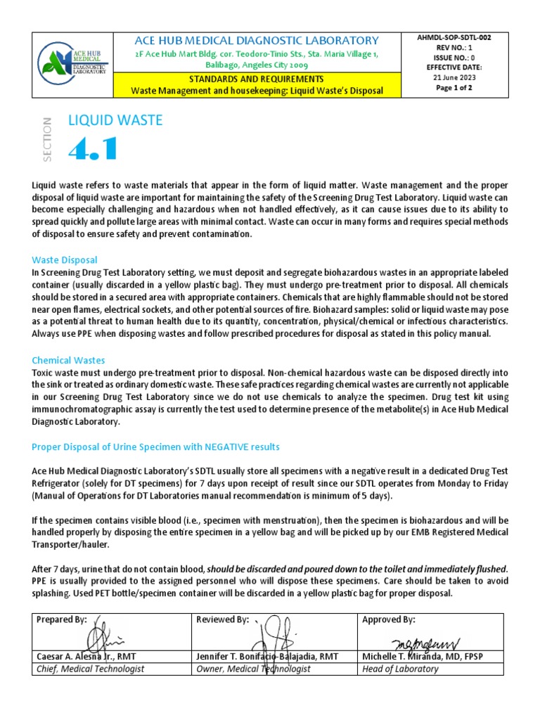 Liquid Wastes Proper Disposal | PDF | Waste | Waste Management