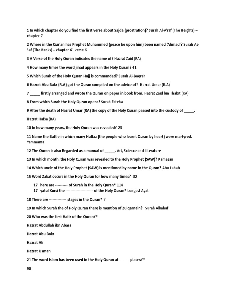 Quiz Question Isl | PDF