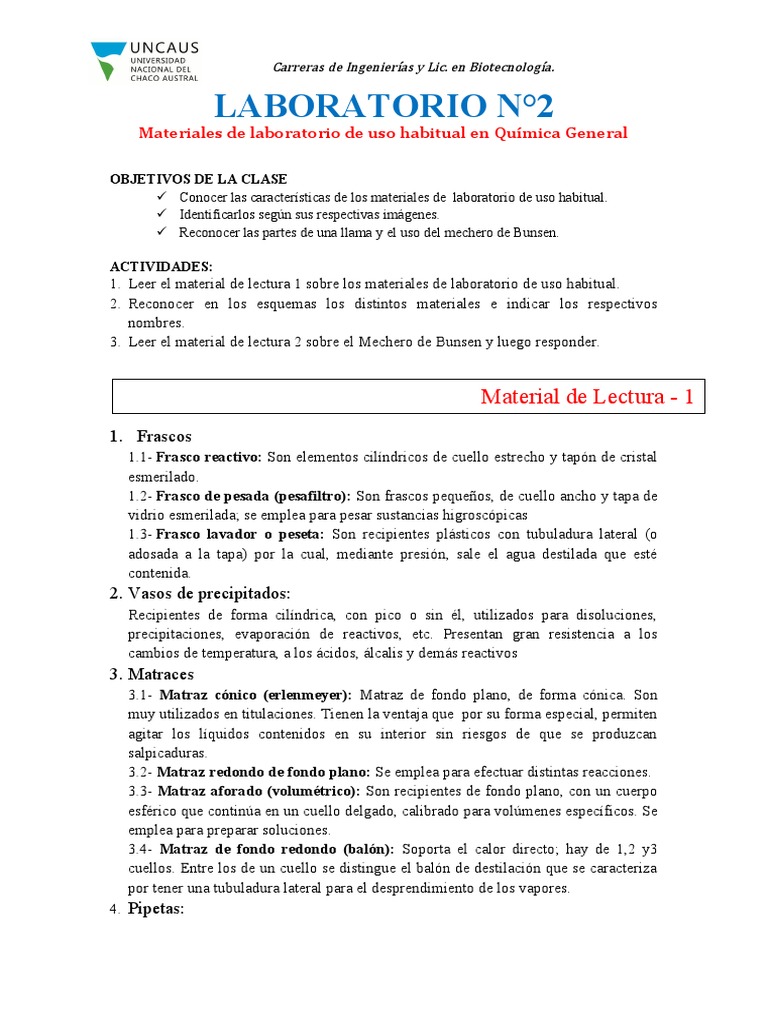 LABORATORIO N2 material de lab | PDF | Combustión | Química Física