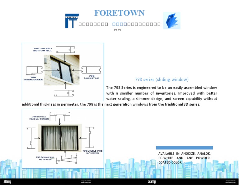 798 Series Aluminum Sliding Window | PDF