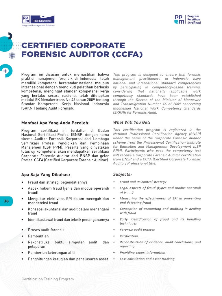 Silabus CCFA 2022 | PDF | Audit | Financial Services