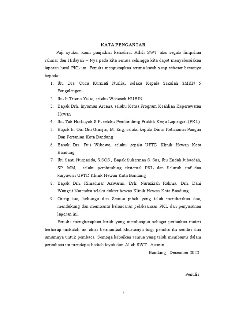 Kata Pengantar, Daftar Isi, Daftar Gambar Biodata Penulis | PDF