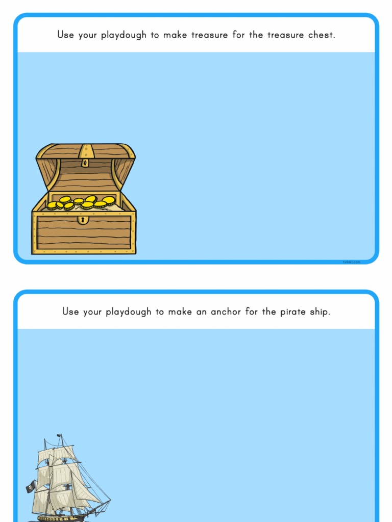 Pirate Playdough Mats | PDF