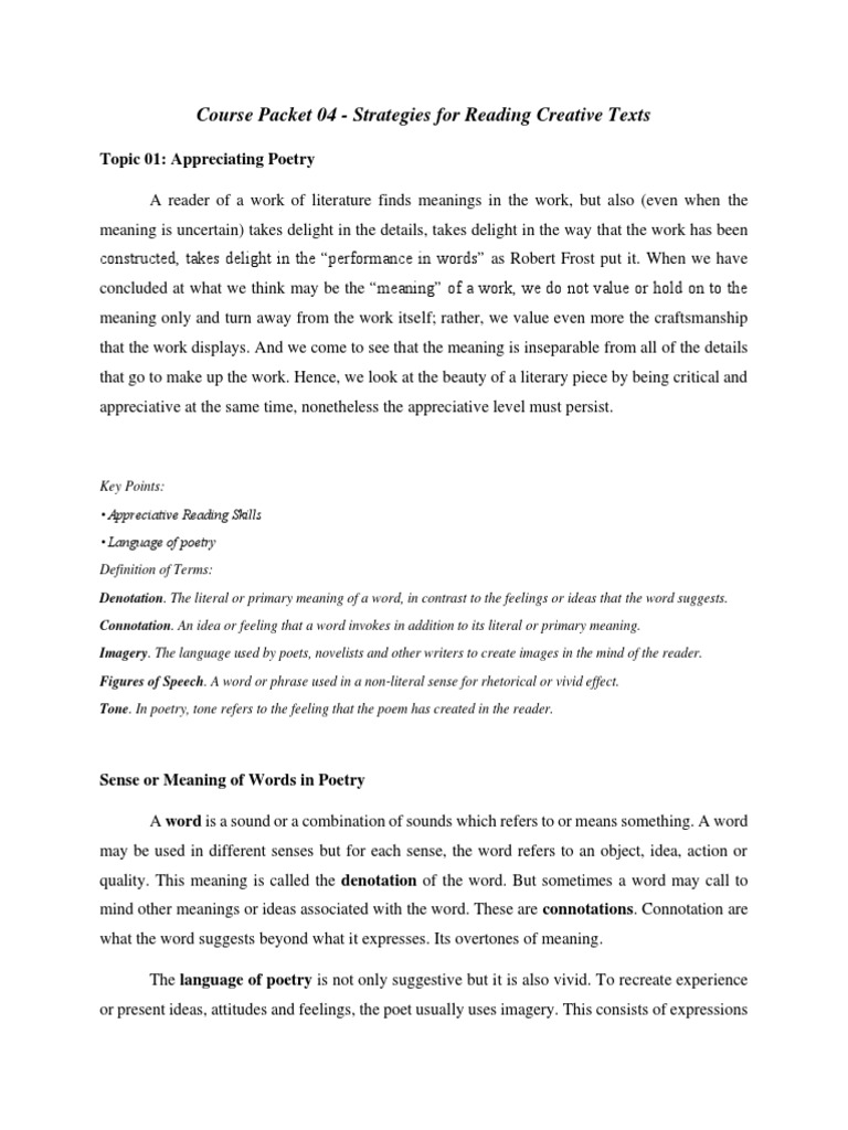 ESEN Module 3 - CP4 Reviewer | PDF | Poetry | Writers
