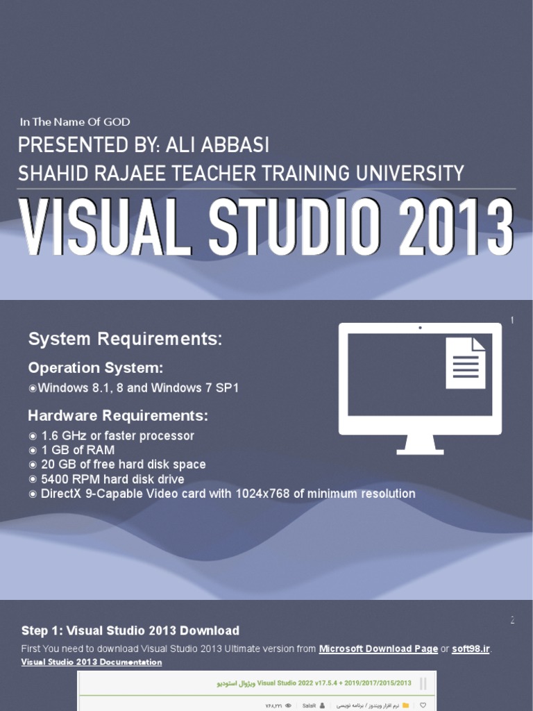 howToInstallVisualStudioPDF | PDF | C Sharp (Programming Language ...