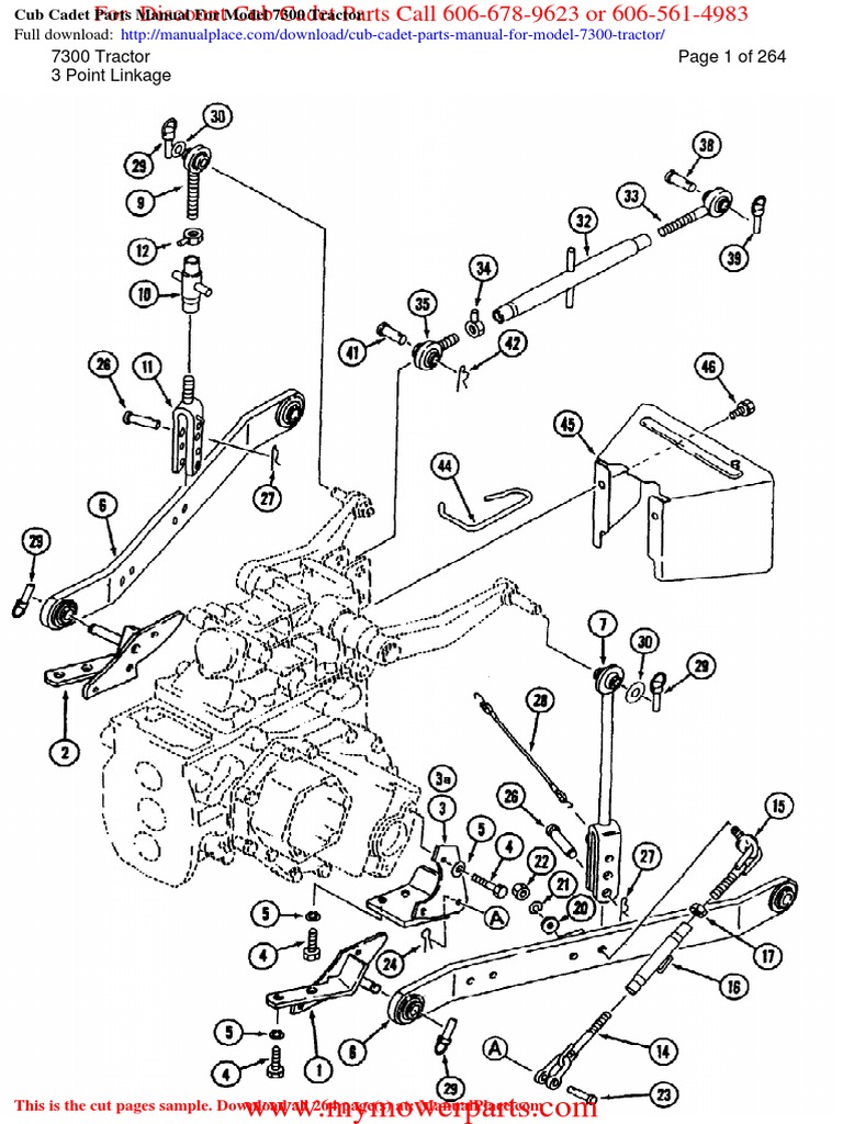 Cub Cadet 7300 Parts Manual | PDF | Screw | Tractor