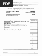 Botswana Science Exam Paper | PDF | Silver | Ion