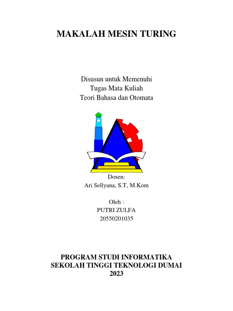 Pemahaman Mesin Turing dan Penerapannya | PDF