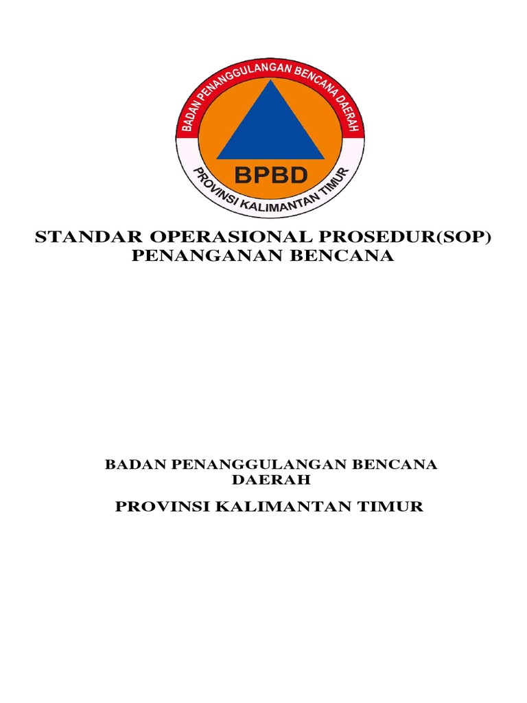 Sop Penanganan Bencana | PDF