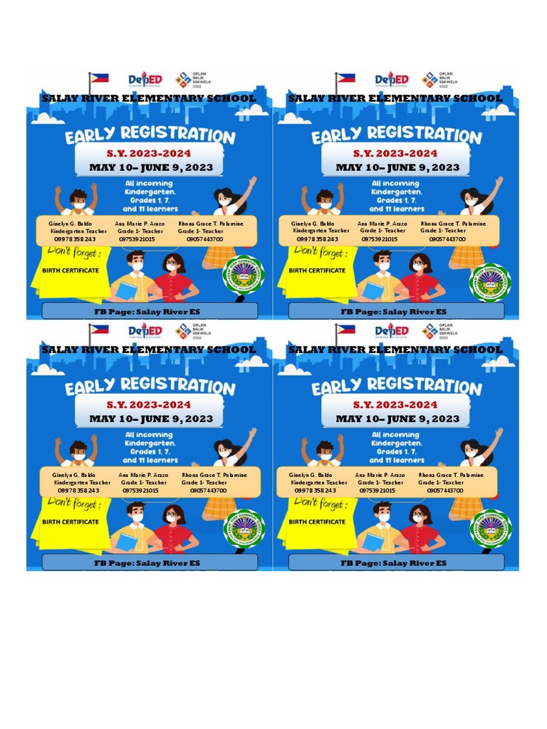 Early Registration FLYERS | PDF