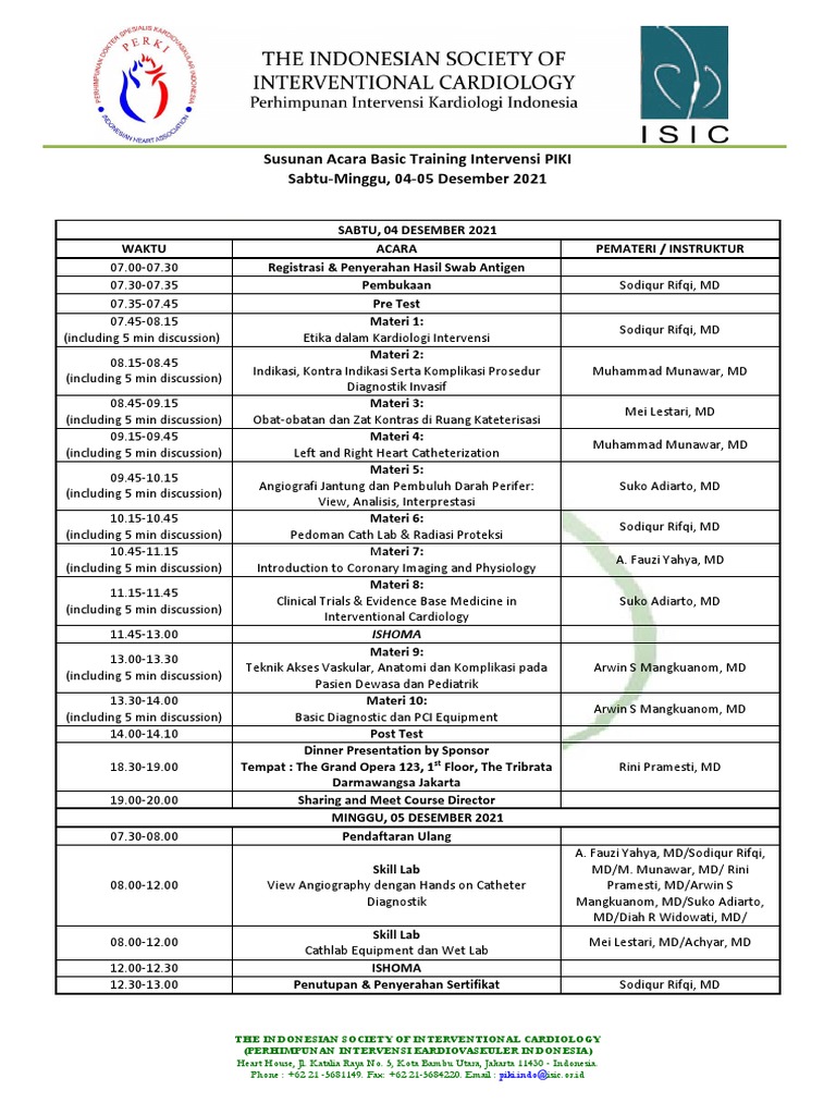 Final Rundown Acara Basic Training RSUP Dr. Fatmawati, 04-05 Des 2021 ...