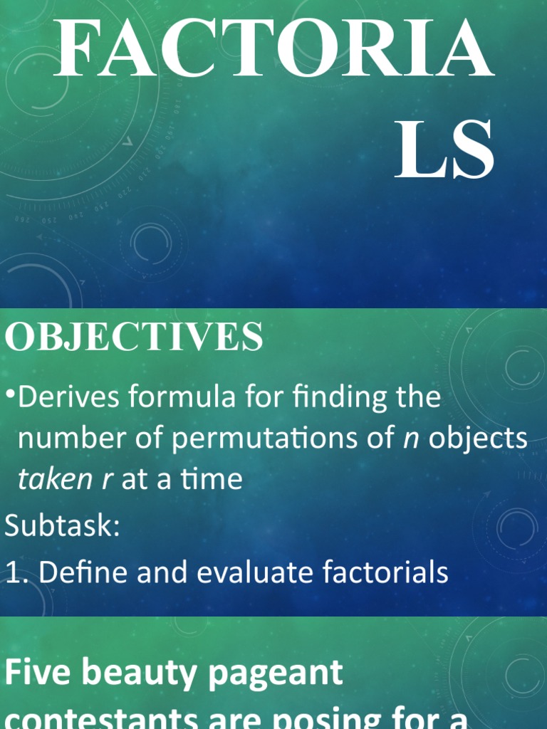 Factorials Pdf
