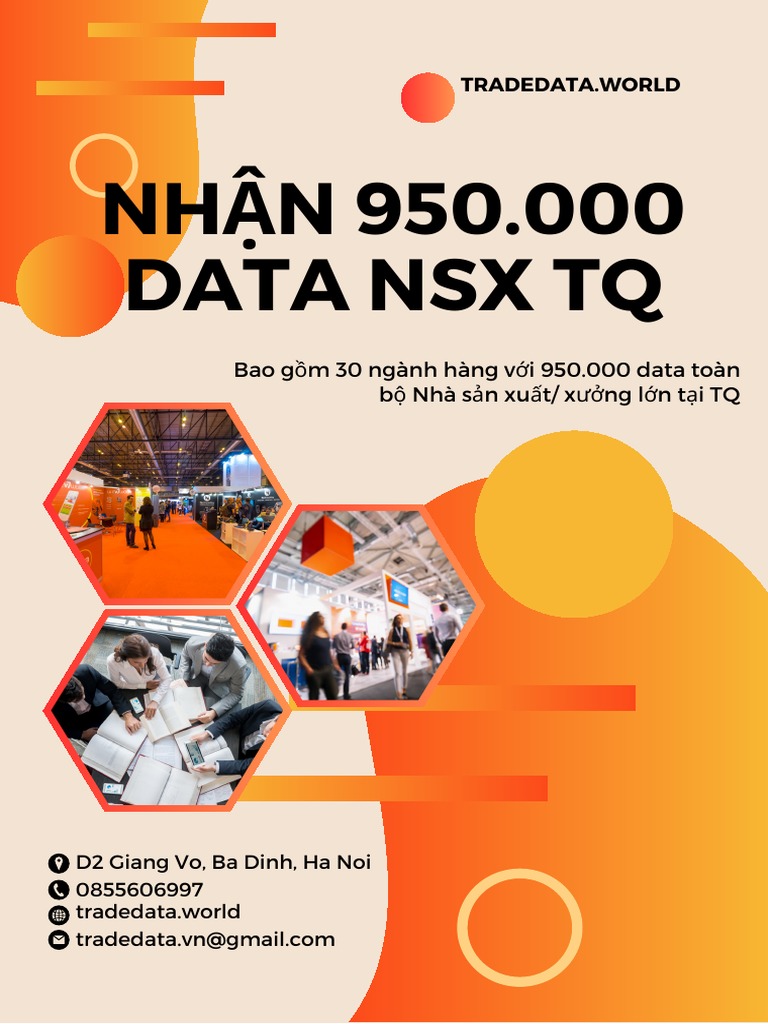 950.000 Data Cua 30 Ngành Hàng TQ | PDF