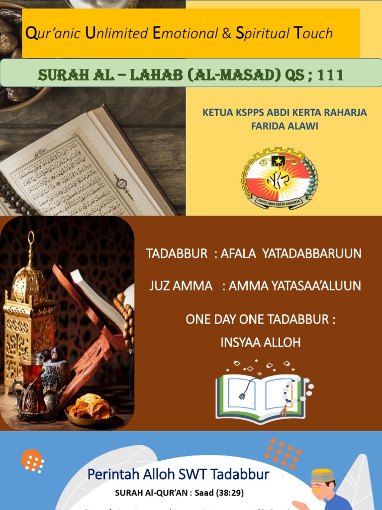 Pemahaman Surah Al-Lahab dan Abu Lahab | PDF