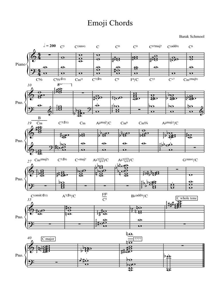 Emoji Chords | PDF