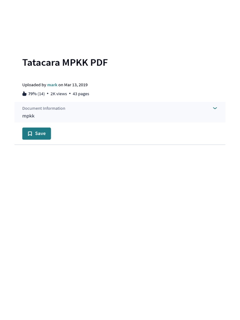 Tatacara MPKK PDF | PDF