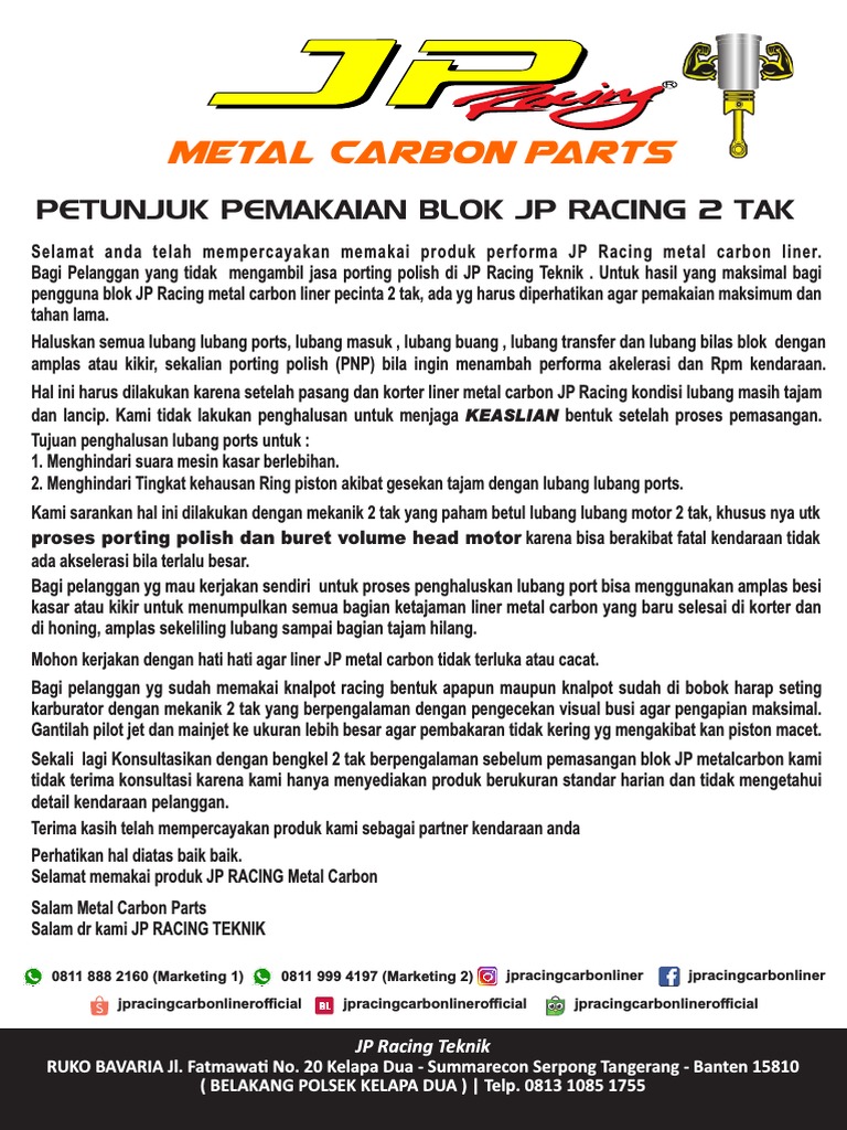 BROSUR JP RACING_product_BW | PDF