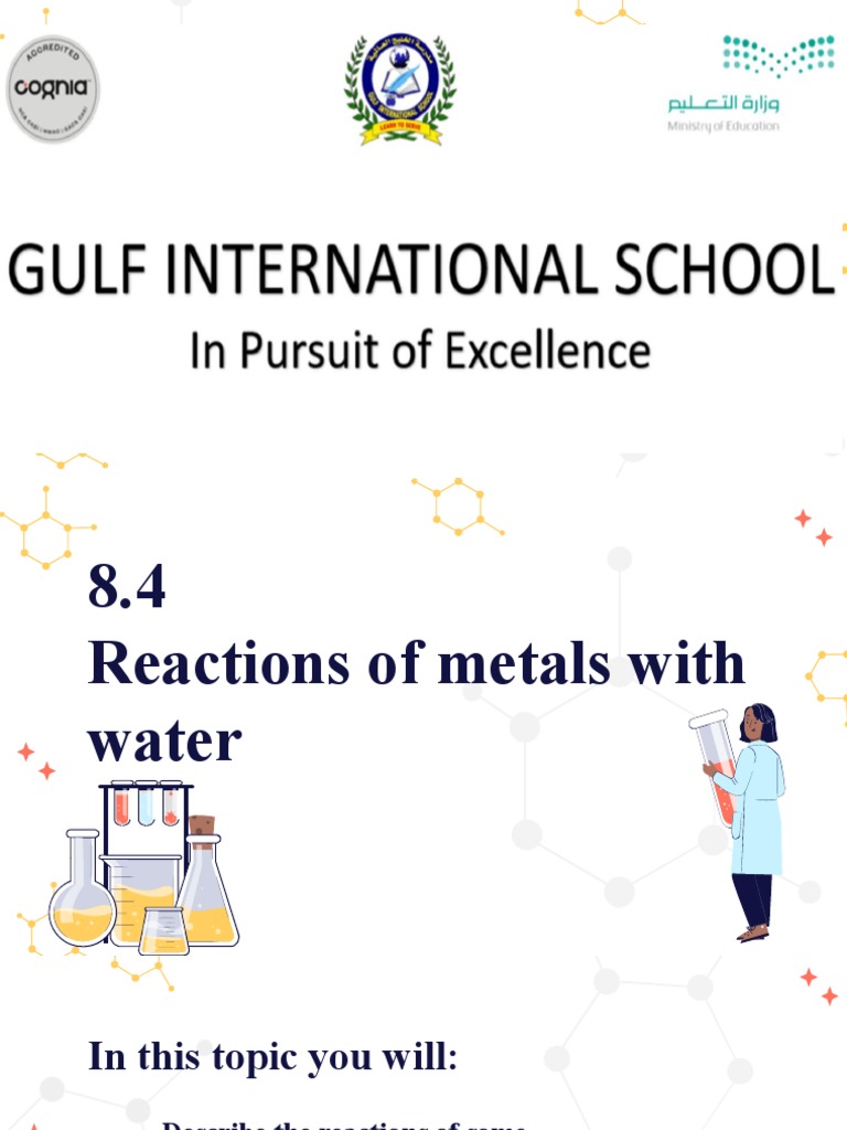 8.4 Reactions of Metals With Water | PDF | Water | Magnesium
