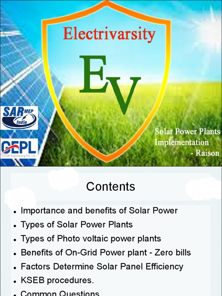 Solar OnGrid Introduction CL | PDF | Solar Power | Photovoltaics