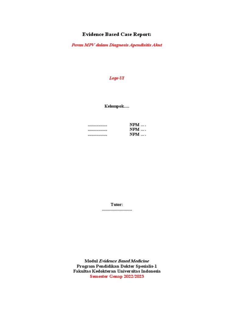 Outline EBCR Kelompok 91 FINAL | PDF