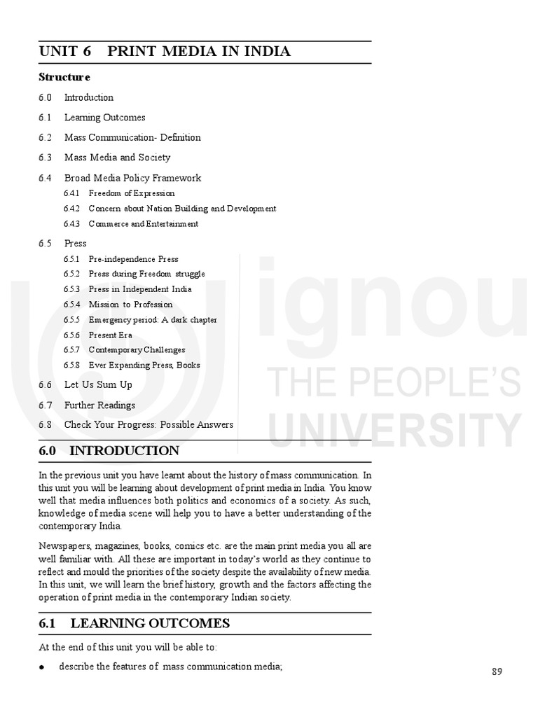 Print Media In India | PDF