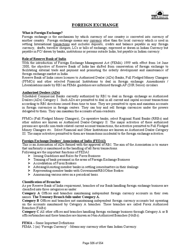 Foreign Exchange | PDF