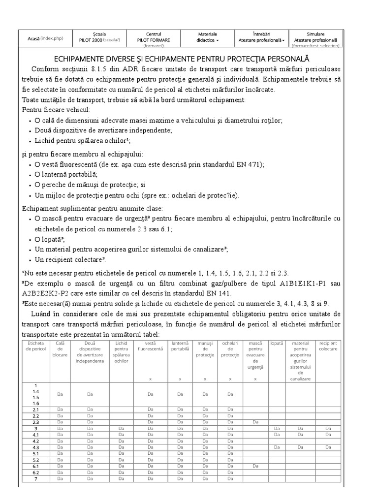 Completarea Adr | PDF