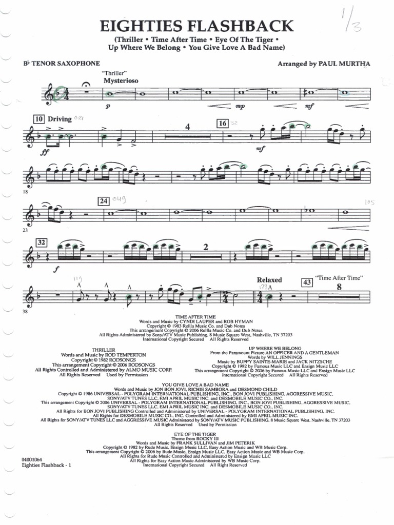 Eighties Flasback _ Ten Sax (kleur) | PDF