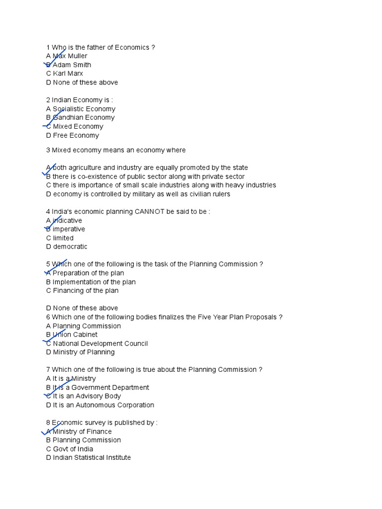 150+ Best Economics MCQs Part 1 file | PDF | Economies