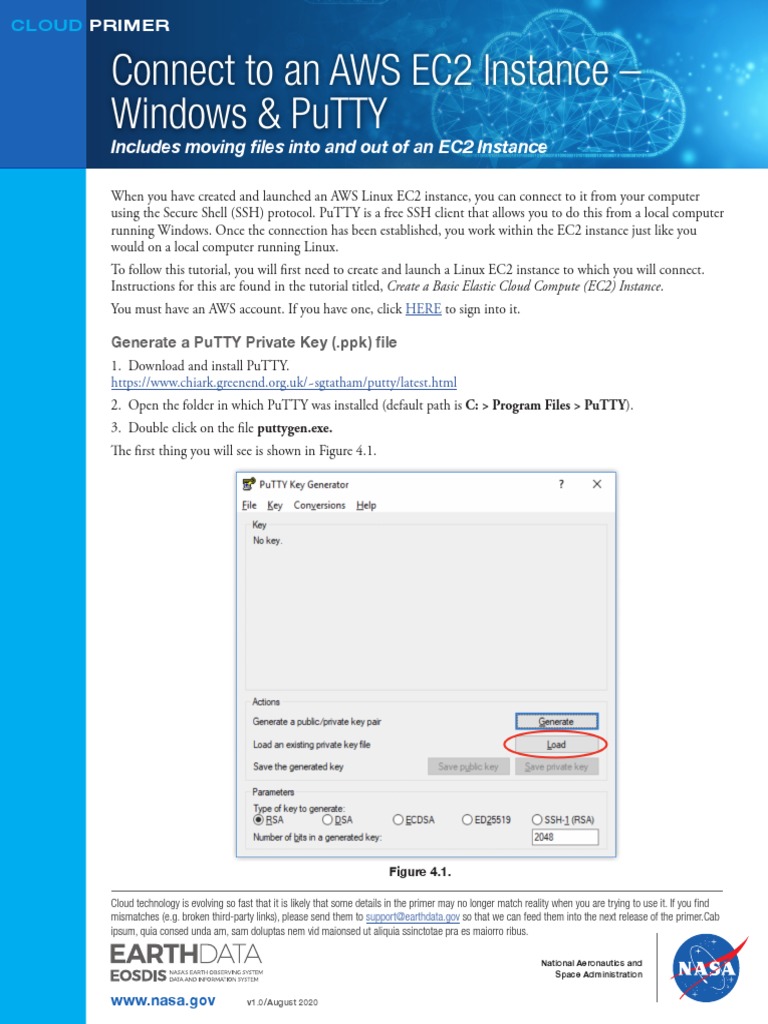 04 Connect To An Aws Ec2 Instance 1windows And Putty Pdf Computer