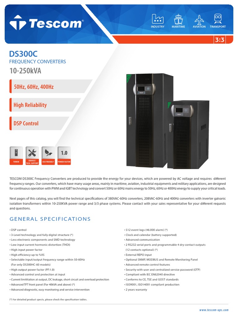 Frequency Converters EN | PDF | Power Inverter | Alternating Current